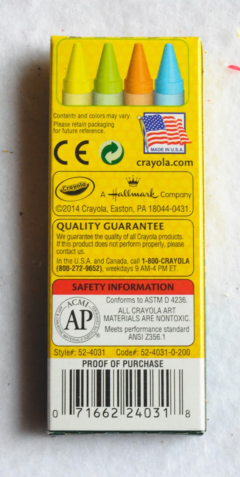 Crayola 4 Count Boxes | Jenny's Crayon Collection