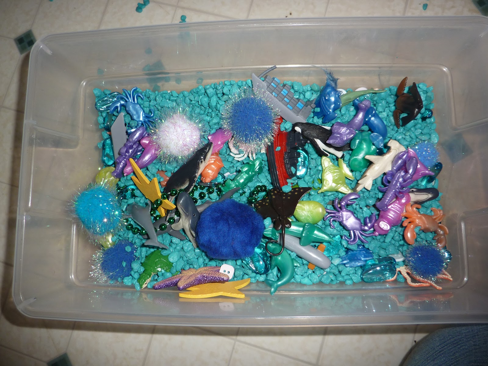Ocean Sensory Bin