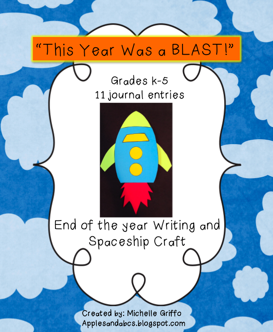 This Year Was A BLAST: a spaceship craft and writing - Apples & ABC's