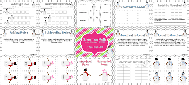 Simply Centers: Snowman Math