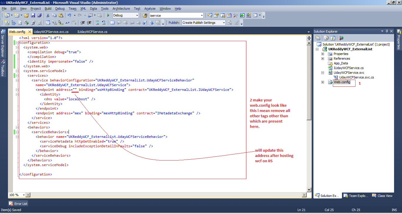 How to Create, Deploy WCF service and Create External List Using WCF in ... How to Create, Deploy WCF service and Create External List Using WCF in ...