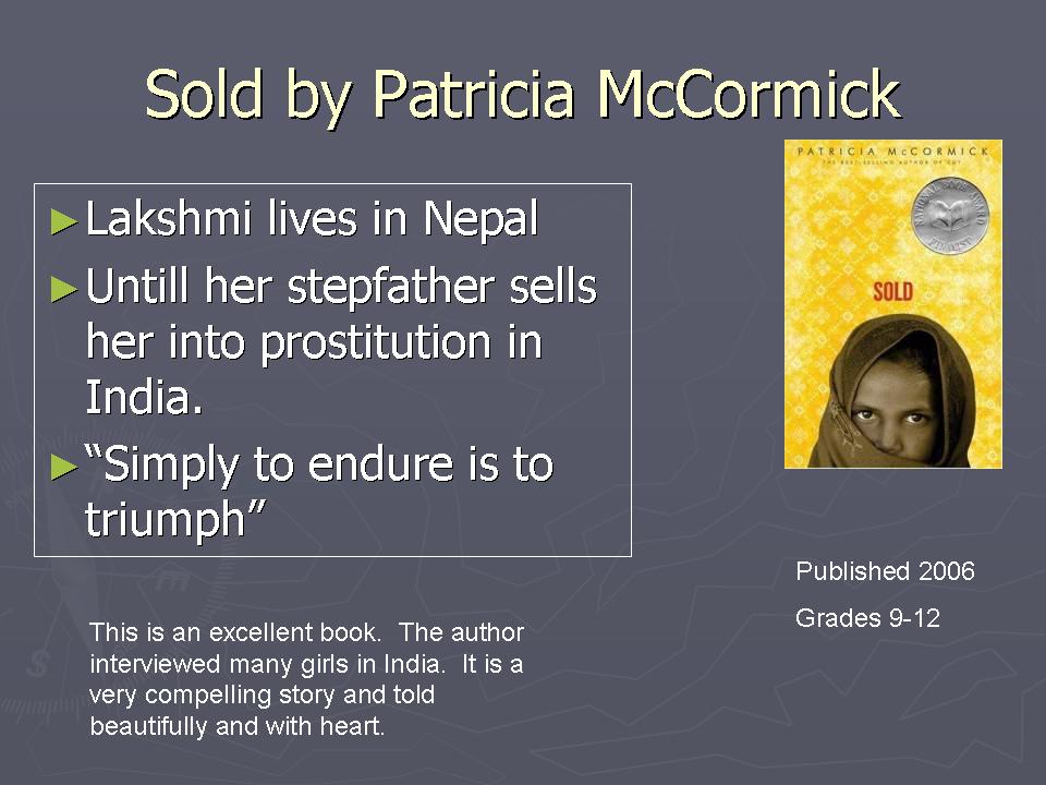 sold by patricia mccormick online book