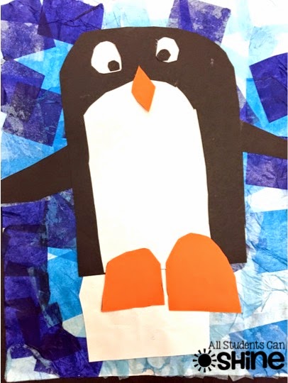 Penguins Art Project & Unit - All Students Can Shine