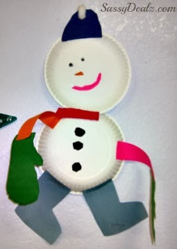 DIY: Snowmen Paper Plate Winter Craft For Kids - Crafty Morning