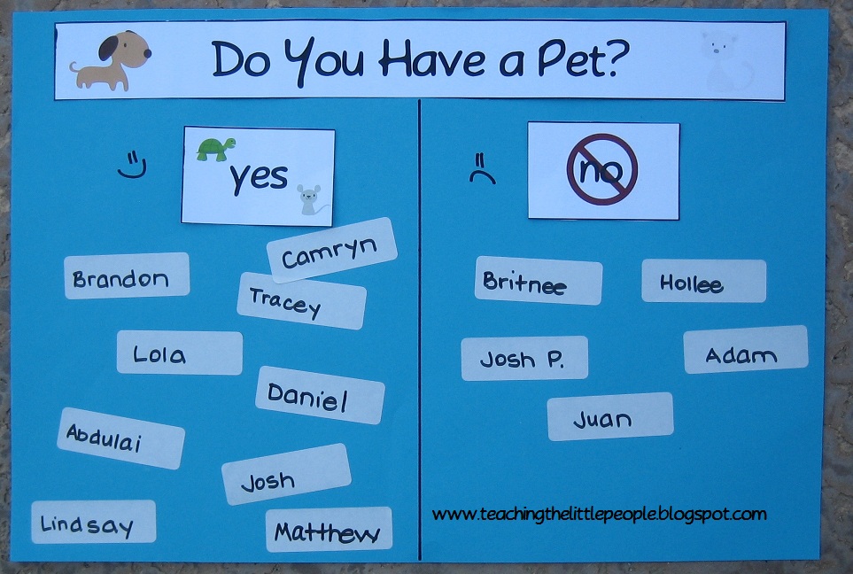 Teaching The Little People: Graphing Pets in Preschool