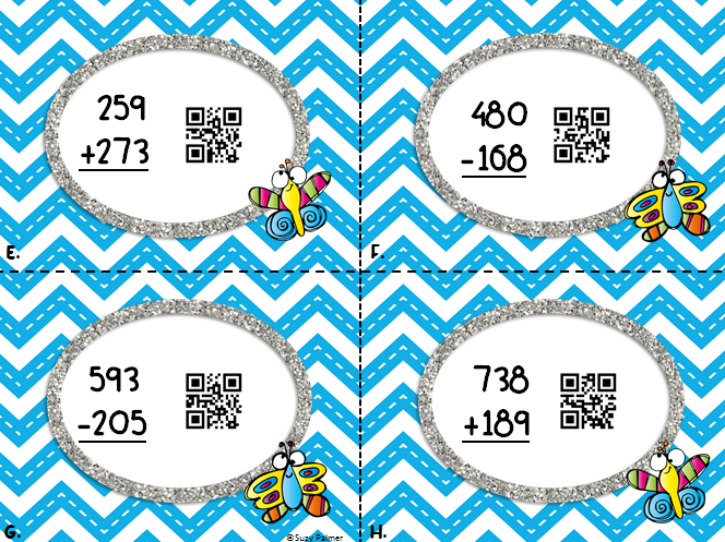 Toys & Games 3-Digit Subtraction with Regrouping Task Cards Learning ...