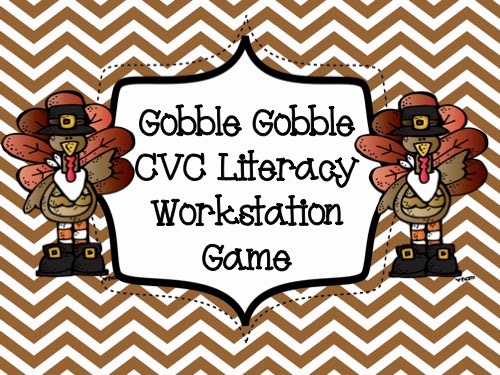 Gobble, Gobble! Thanksgiving Freebie! - Literacy Without Worksheets