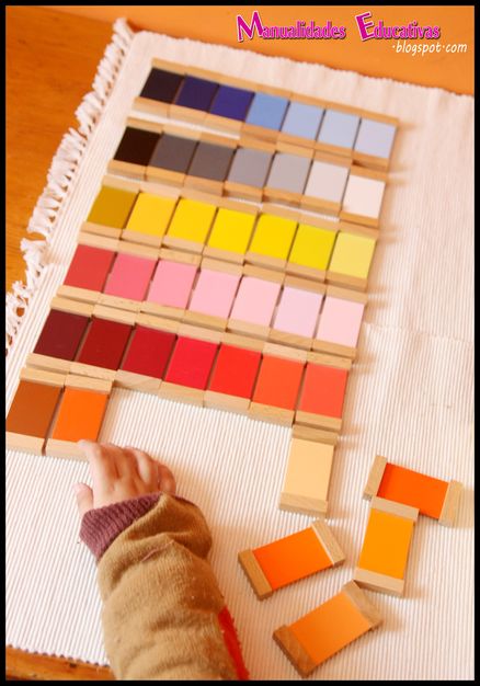Caja de color 3 Montessori – Educación del sentido cromático ...