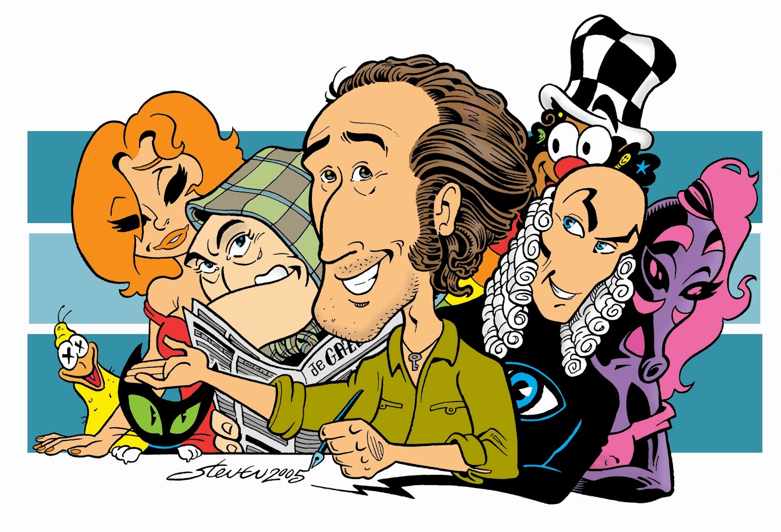 Bibblog Bibliotheek Malle: Workshop striptekenen door Steven Derie op zondag 7 september