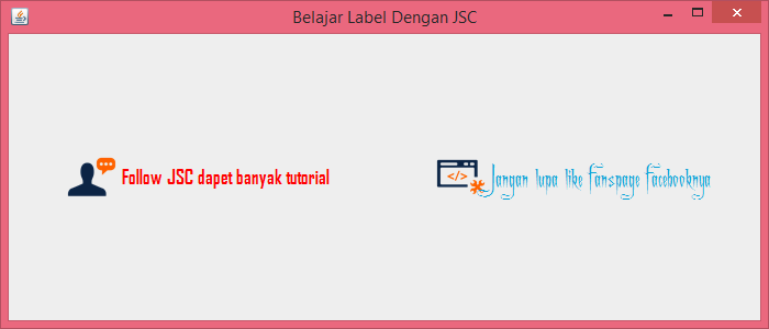Cara Membuat jLabel Pada Komponen Swing Di Java - JavaSC Developer Cara Membuat jLabel Pada Komponen Swing Di Java - JavaSC Developer