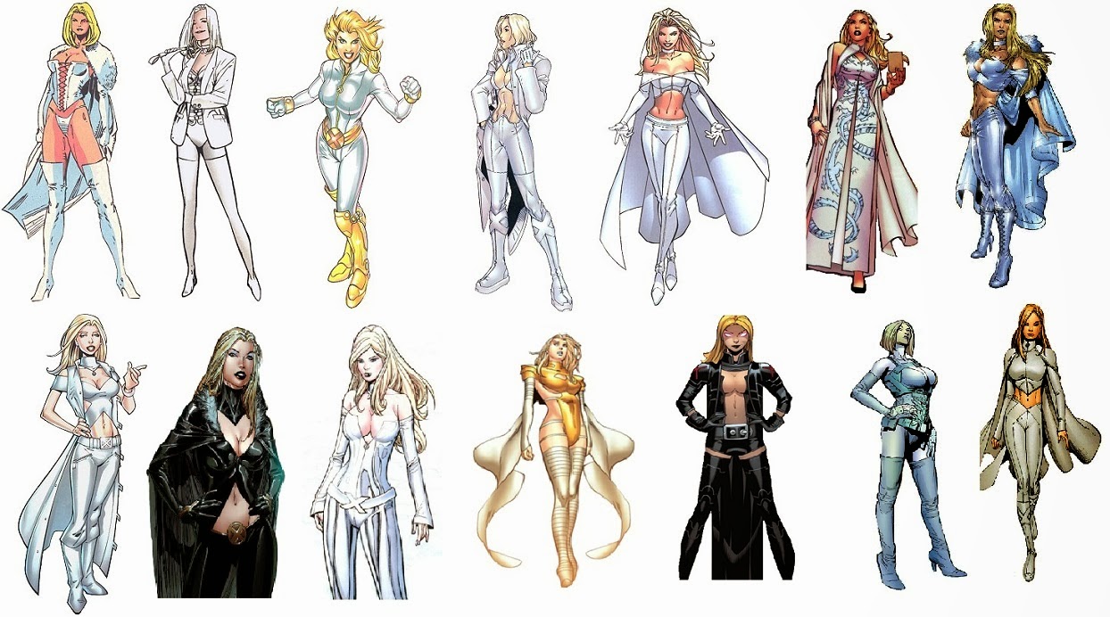 The Comic Book Hero: Emma Frost White Queen/Black Queen Costume history The Comic Book Hero: Emma Frost White Queen/Black Queen Costume history