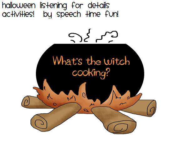 Halloween Listening for Details Activities! - Speech Time Fun: Speech ...