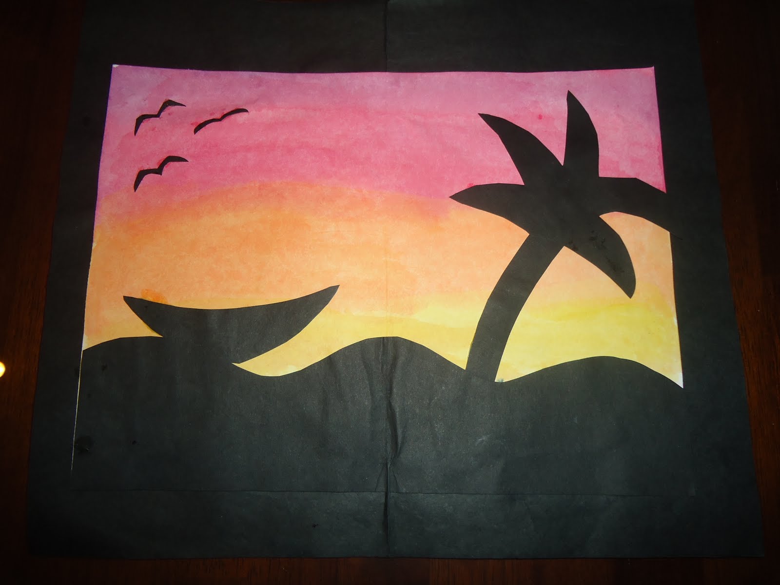 Teaching with TLC: Summer Silhouette Art