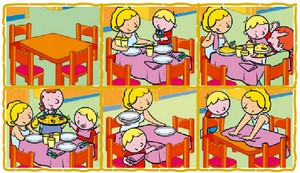 Todos ayudamos a poner la mesa | LA PIZARRA Web