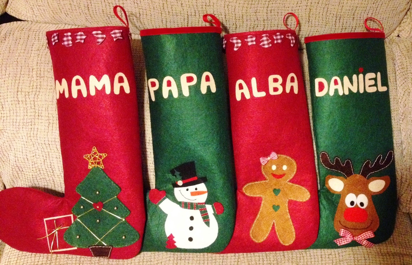 Sewing Dreams: CALCETINES NAVIDEÑOS PARA TODA LA FAMILIA!