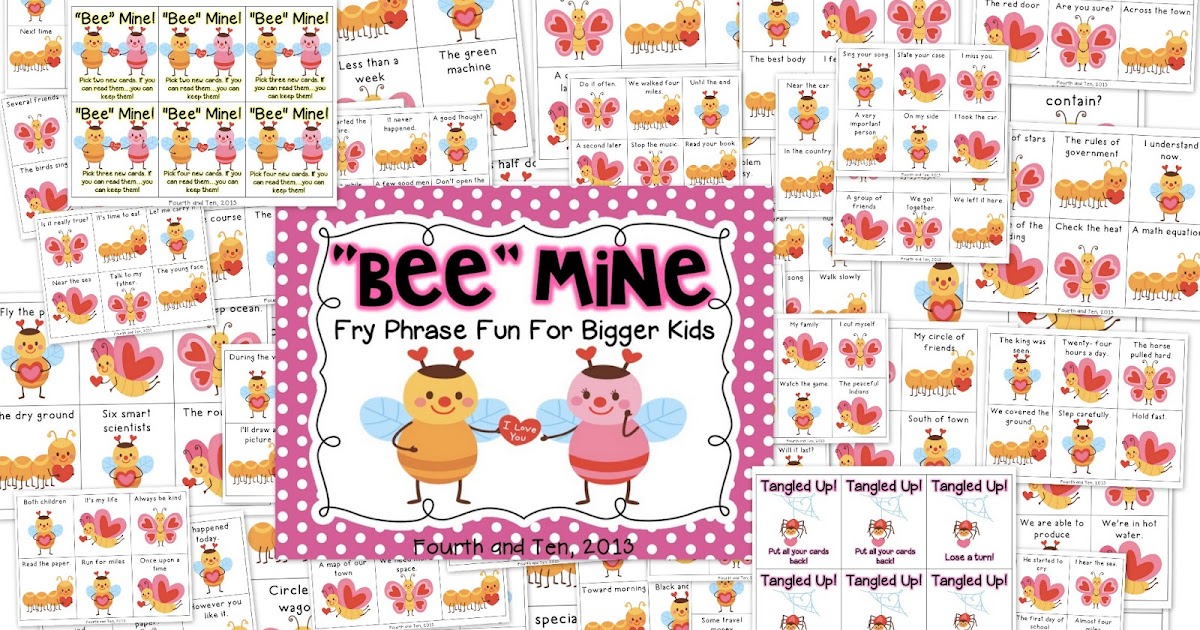 Fourth and Ten: February Graphic Organizers, Roll and Covers, and Fry ...