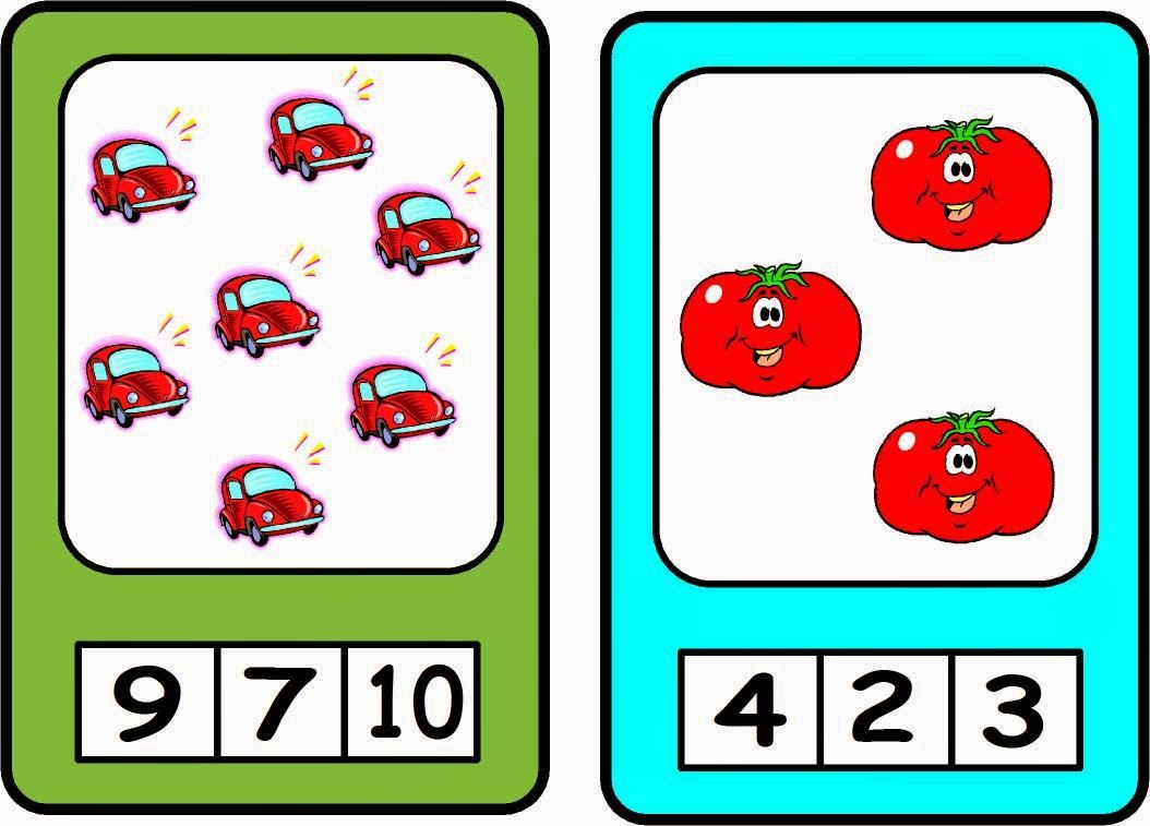 El blog de la seño Loli: TARJETAS PARA CONTAR