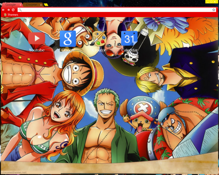 Theme Chrome One Piece Crew Google Chrome Themes