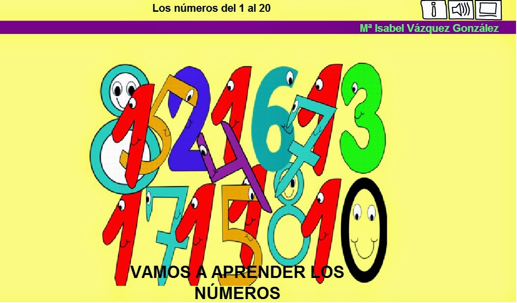 APRENDER ES DIVERTIDO: Aprendemos los números del 1 al 20