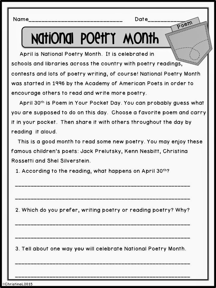 The Best of Teacher Entrepreneurs: Language Arts - "April Reading ...