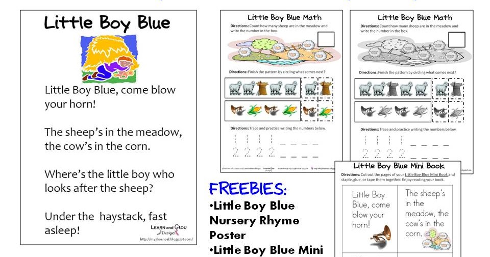 Little Boy Blue Nursery Rhyme Activities at Colin Fleming blog