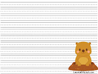 Learn With Leah: Freebie! Groundhog's Day Writing Paper