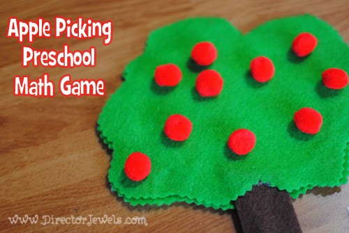 Apple Picking Preschool Math Game & Busy Bag