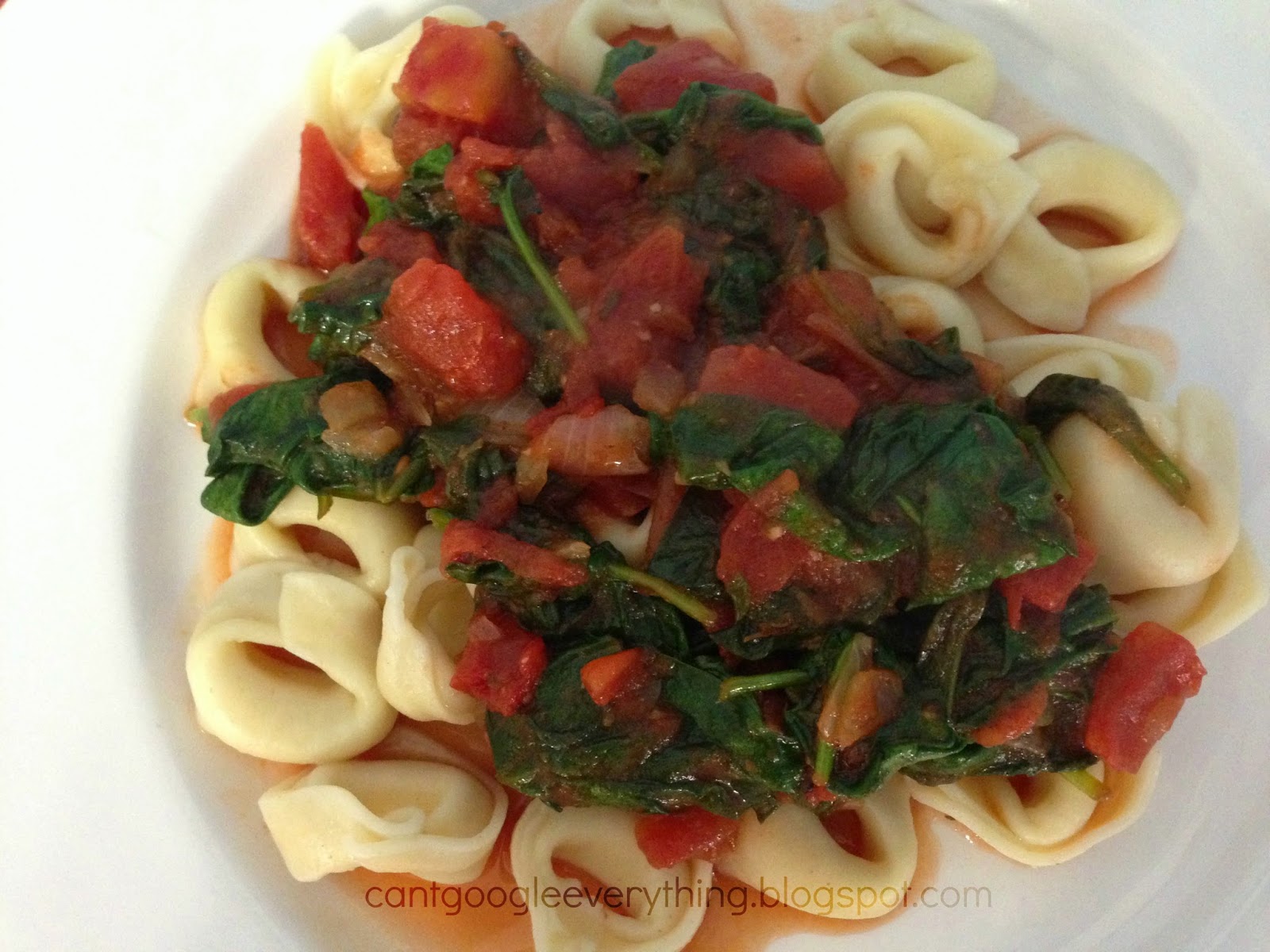 Spinach and Tomato Tortellini - My Mini Adventurer