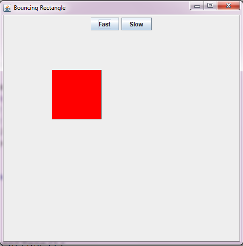 Java Programs : Bouncing Rectangle using thread