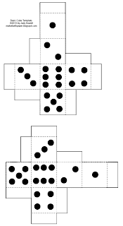 Make it with Paper: Free Printable Craft - "Pair of Dice" boxes