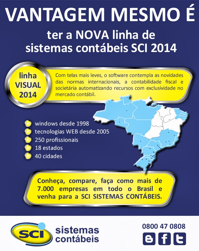 SCI SISTEMAS CONTÁBEIS 100% DO BRASIL: NOVA linha VISUAL 2014 SCI ... SCI SISTEMAS CONTÁBEIS 100% DO BRASIL: NOVA linha VISUAL 2014 SCI ...