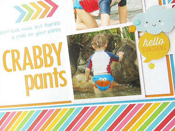 Doodlebug Design Inc Blog: PageMaps Sketch: Crabby Pants Layout by Melinda