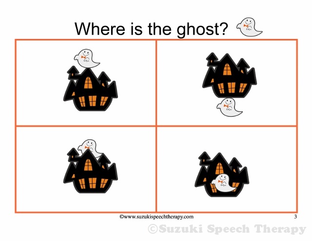 Suzuki Speech Therapy Blog: Halloween Prepositions Activity