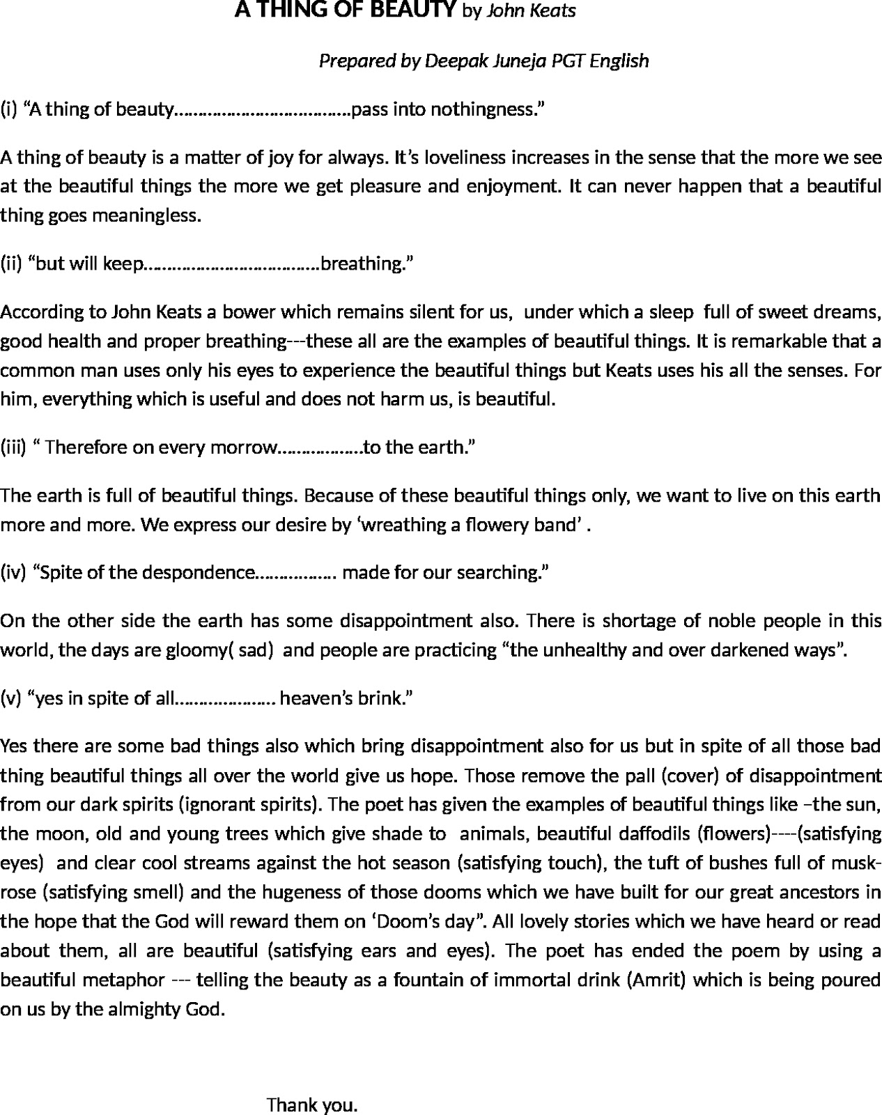 NCERT ENGLISH SUMMARY OF THE POEM A THING OF BEAUTY BY JOHN KEATS ncert-english-summary-of-the-poem-a-thing-of-beauty-by-john-keats