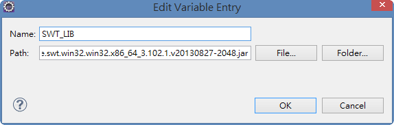 JAVA Eclipse SWT Hello World