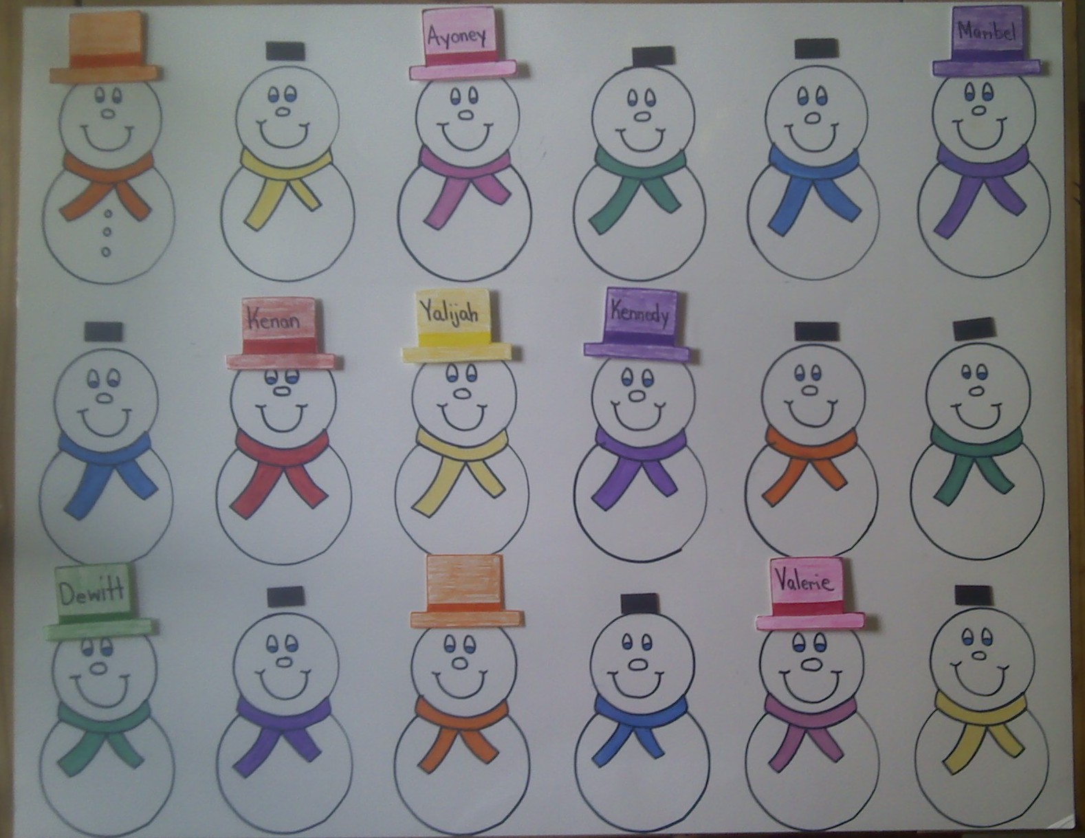 Crafts For Preschoolers January Check In Board crafts-for-preschoolers-january-check-in-board