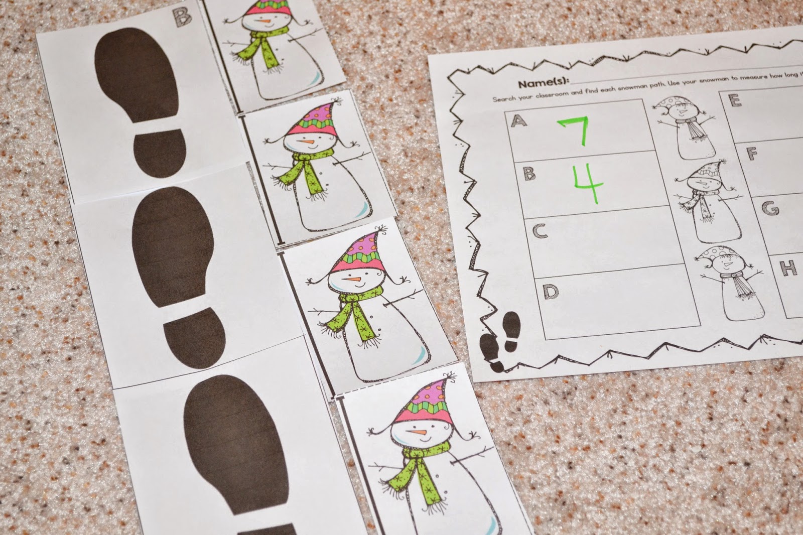 January Math Centers - Snowman Math! - Susan Jones Teaching