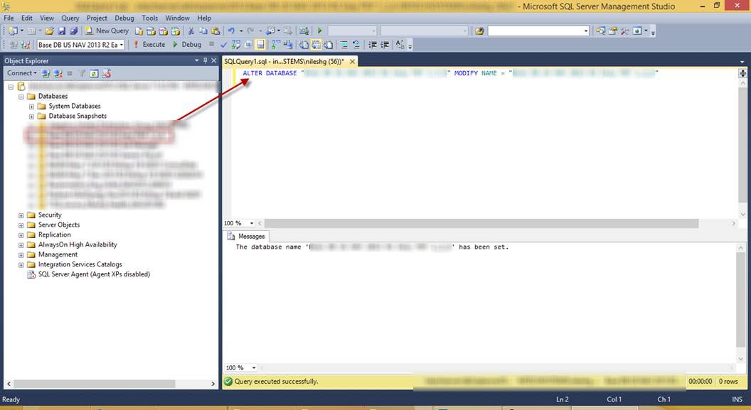 Nilesh Gajjar - Business Central & NAV: Rename Database using SQL Query Nilesh Gajjar - Business Central & NAV: Rename Database using SQL Query