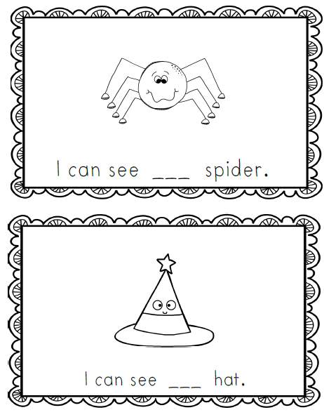 Halloween Emergent Reader and FREEBIE | Mrs. Black's Bees
