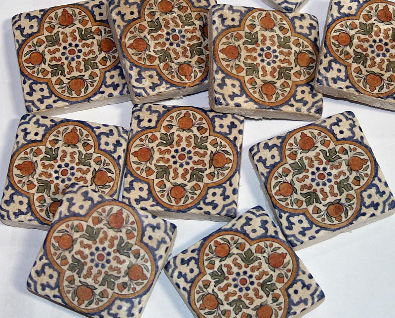 Holland pattern tile pile Holland pattern tile pile