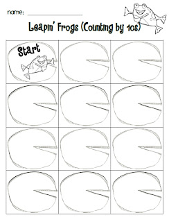First Grade Garden: Leapin' Frogs {Final Weekly Math Freebie}