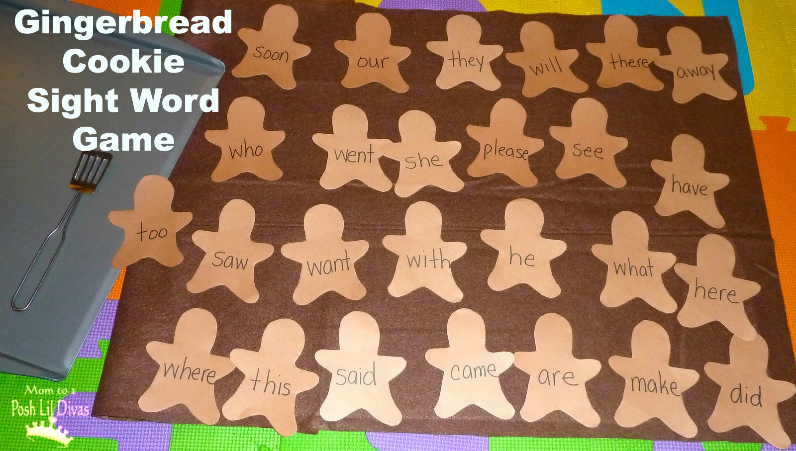 To practice recent sight words with the Oldest Diva we played this game.