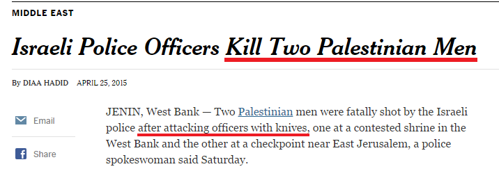 NYT and WSJ headline bias, and the underlying anti-Arab racism of the ...