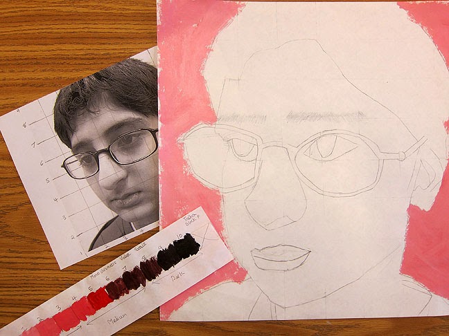 Mr. Bob's Middle & High School Art Room: Monochromatic Self Portraits ...