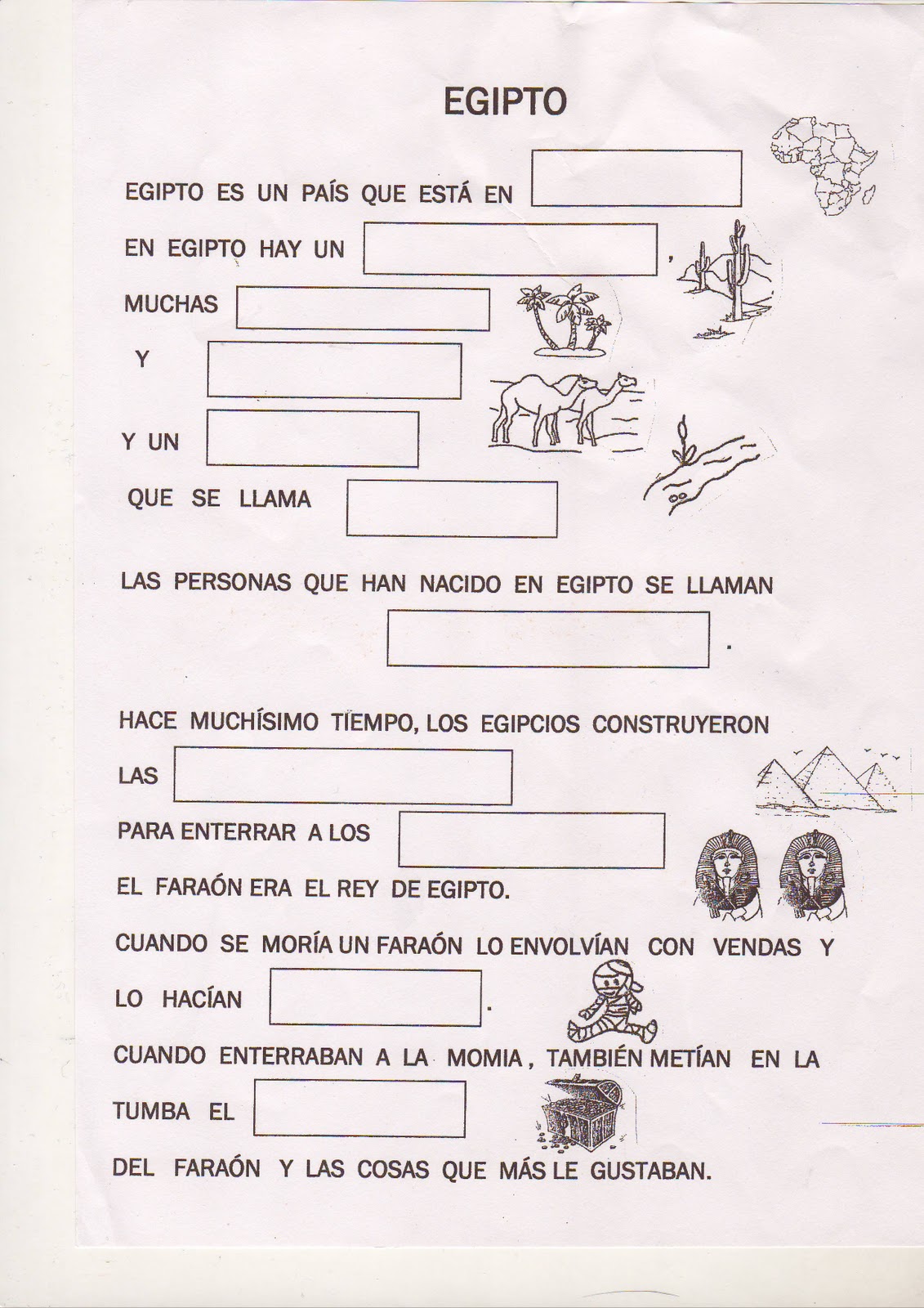 Las cosas que aprendo: EGIPTO