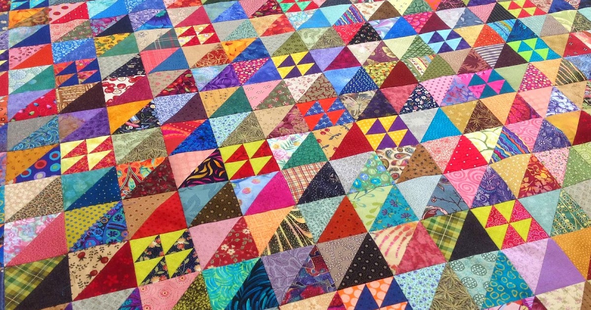 Fabadashery Half Square Triangle HST Scrappy Quilt fabadashery-half-square-triangle-hst-scrappy-quilt