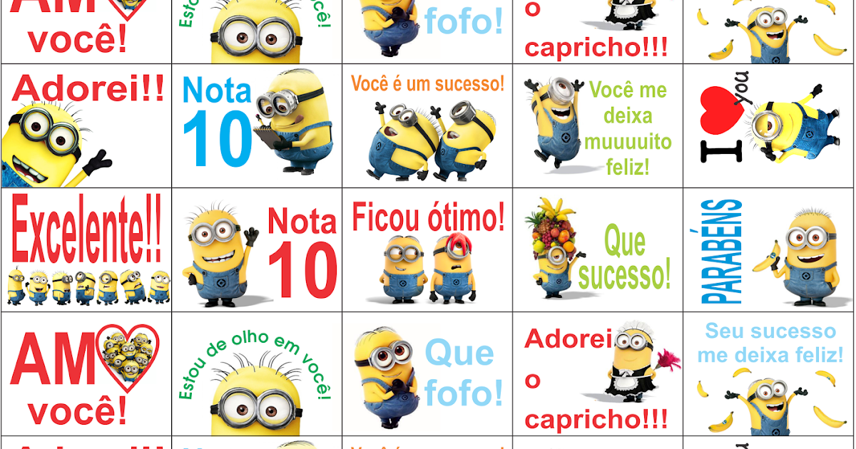 Nosso Espaço da Educação: Adesivos grátis dos MINIONS - Incentivos para ... Nosso Espaço da Educação: Adesivos grátis dos MINIONS - Incentivos para ...