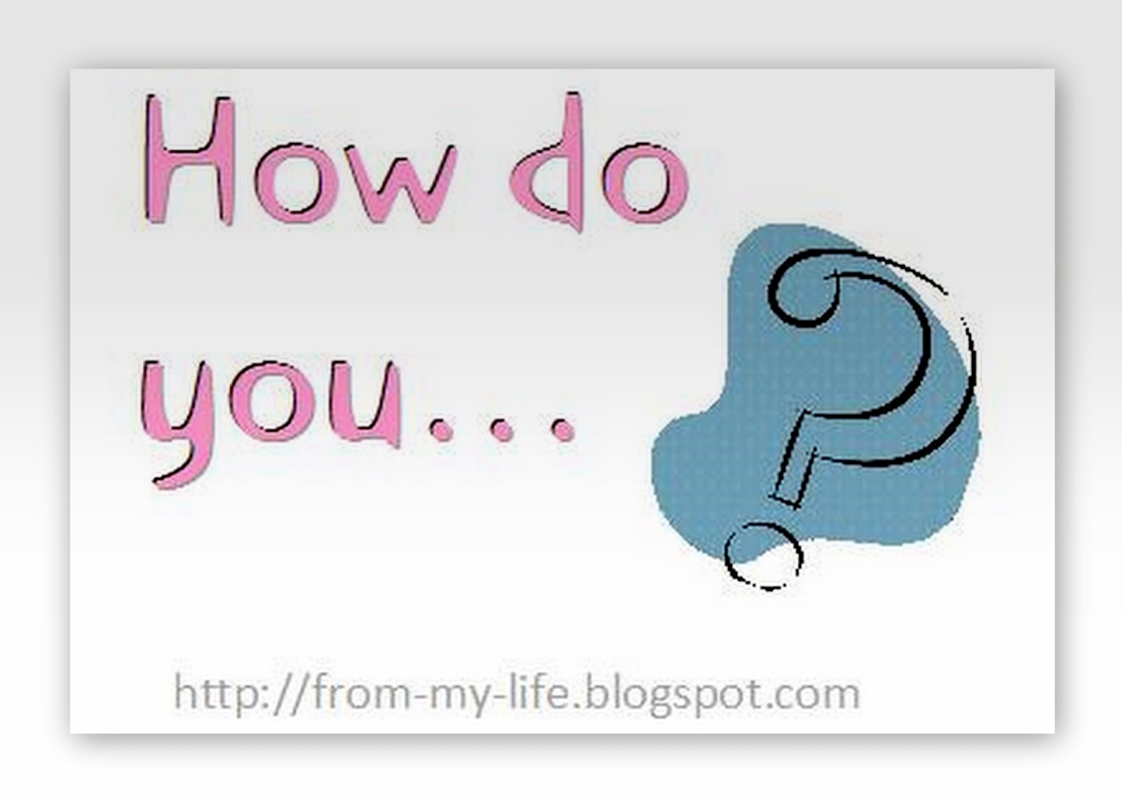Bits and Pieces From My Life: How Do You... Make Lesson Plans?