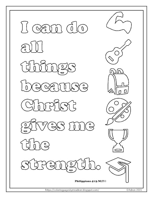 Philippians Coloring Verse Coloringpagesbymradron Sketch Coloring Page