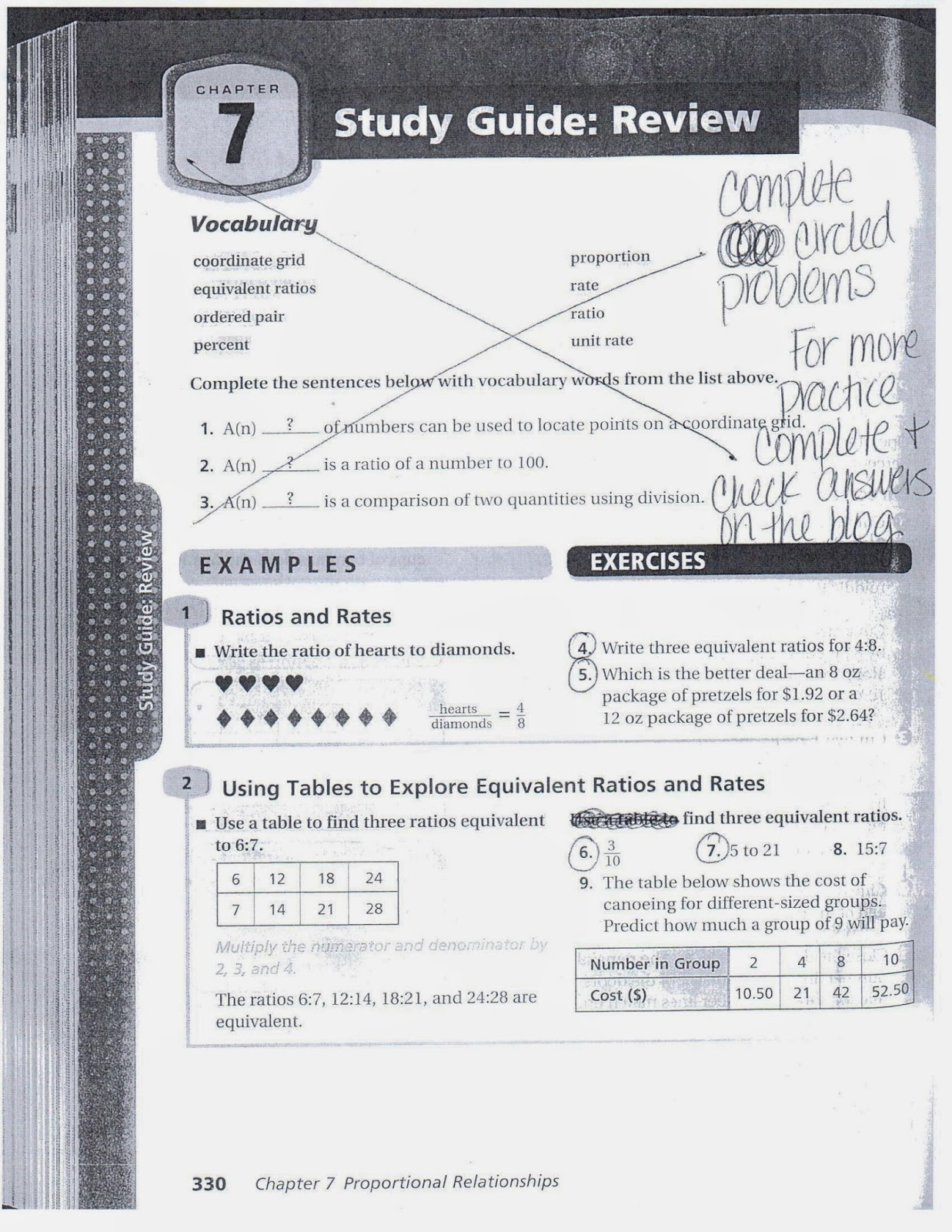 Mrs. White's 6th Grade Math Blog: UNIT REVIEW DAY 1 - PRACTICE PACKET ...